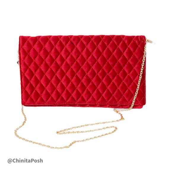 Bam Forever | Bags | Bam Forever Red Velvet Purse | Poshmark